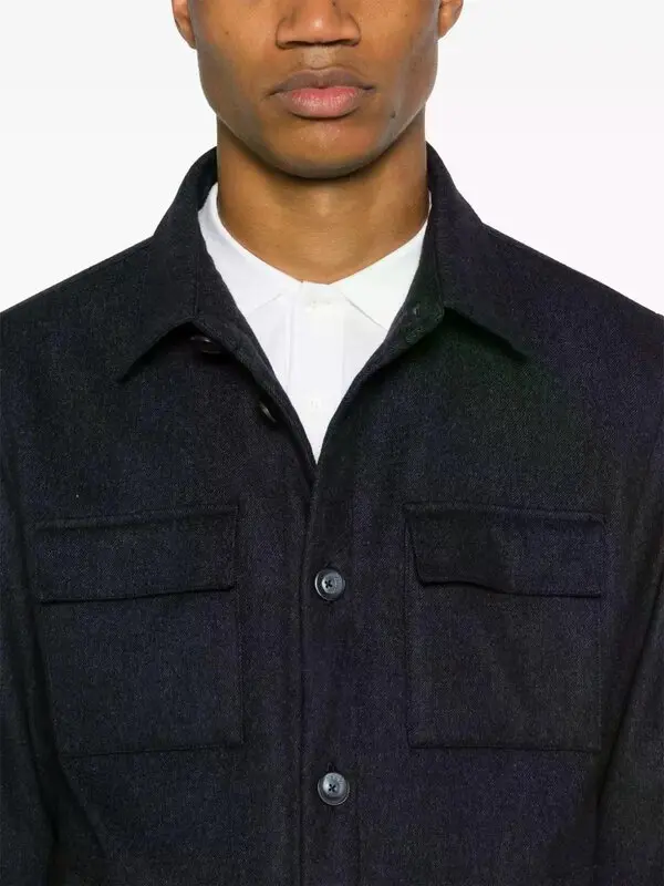 Herno Felted Finish Shirt Jacket