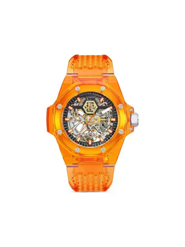 Philipp Plein King Phantom Fire 46mm Watch - Silver