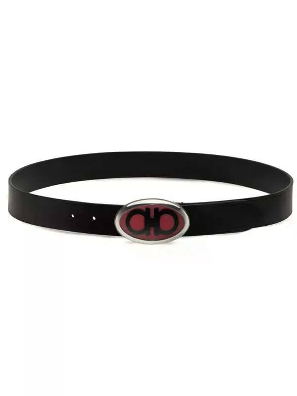 FERRAGAMO Gancini-buckle Belt - Black