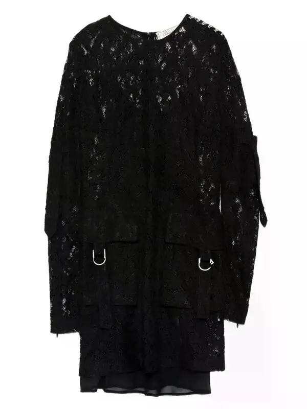 Blumarine Lace Buckle Dress - Black