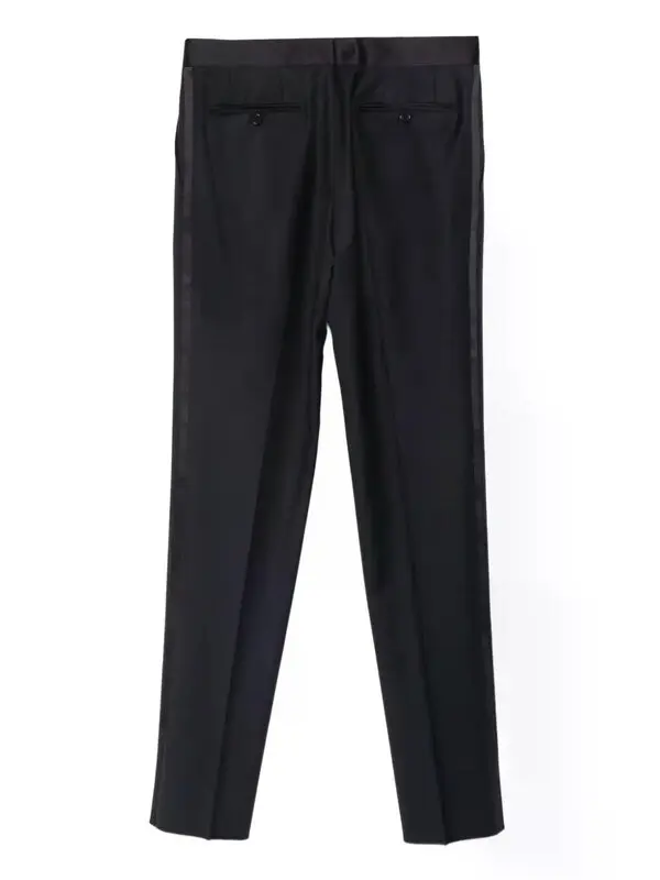 Canali Side-stripe Trousers - Blue
