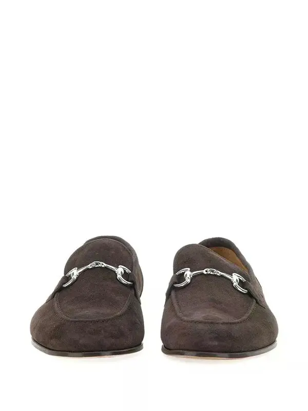 DUCA DEGLI ABRUZZI Almond-toe Suede Loafers