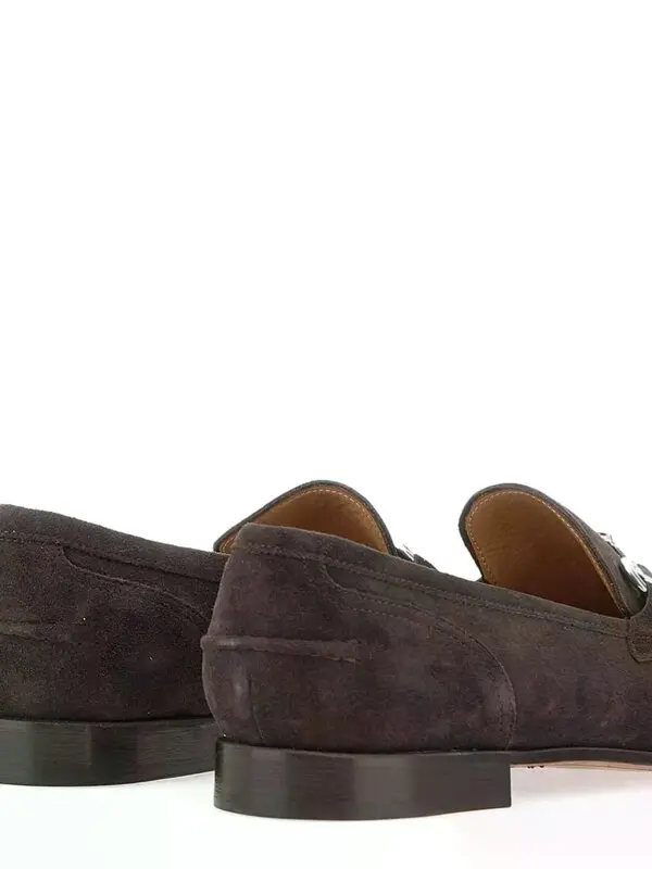 DUCA DEGLI ABRUZZI Almond-toe Suede Loafers
