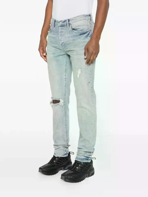 PURPLE BRAND Ripped Detailing Jeans