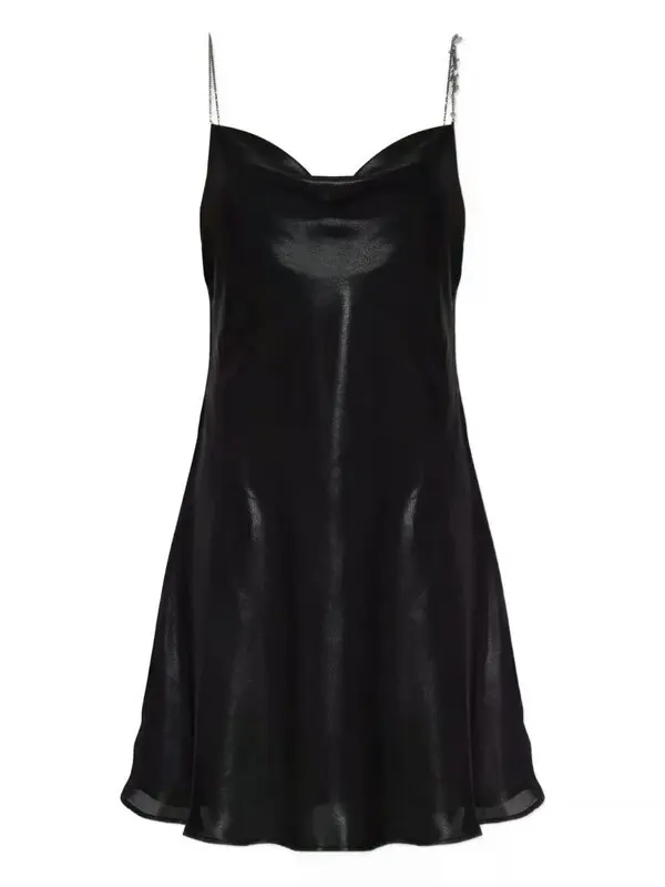 DIESEL® D-mintel Chain Strap Mini Dress - Black