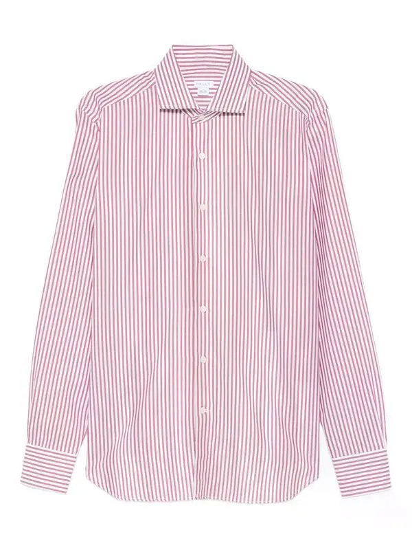 ORIAN Striped-pattern Shirt - Red