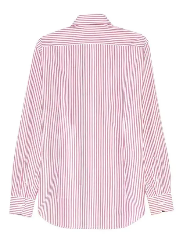ORIAN Striped-pattern Shirt - Red