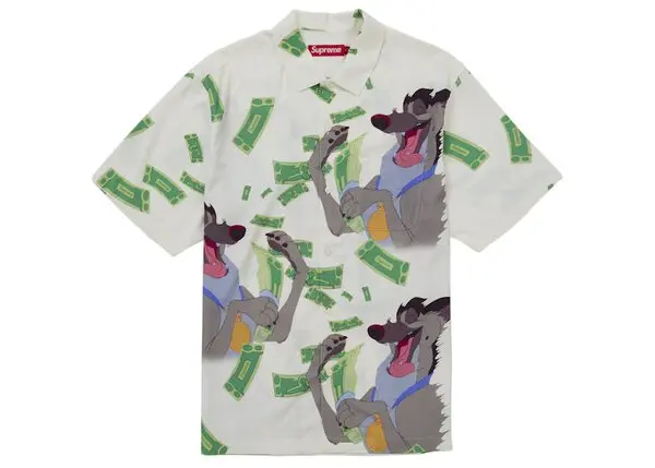 Supreme All Dogs Go To Heaven Short Sleeve Shirt - White
