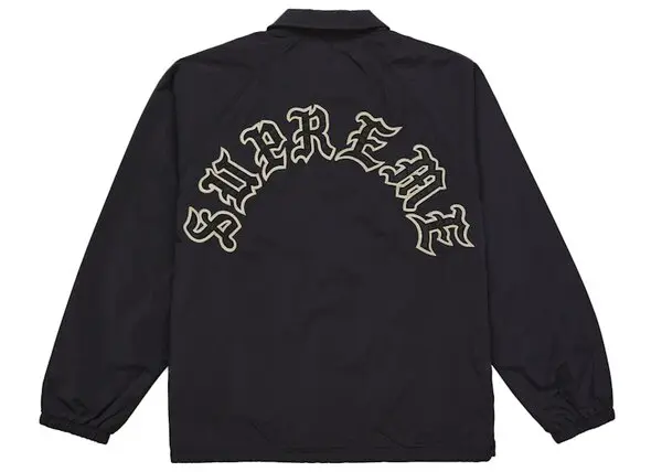 Supreme Old English Arc Coaches Jacket - Black