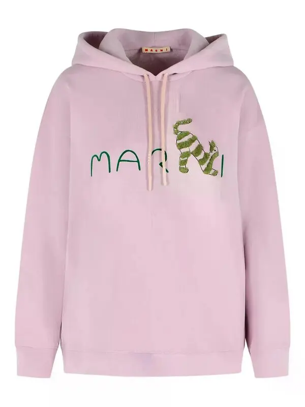 Marni Drawstring Logo Hoodie