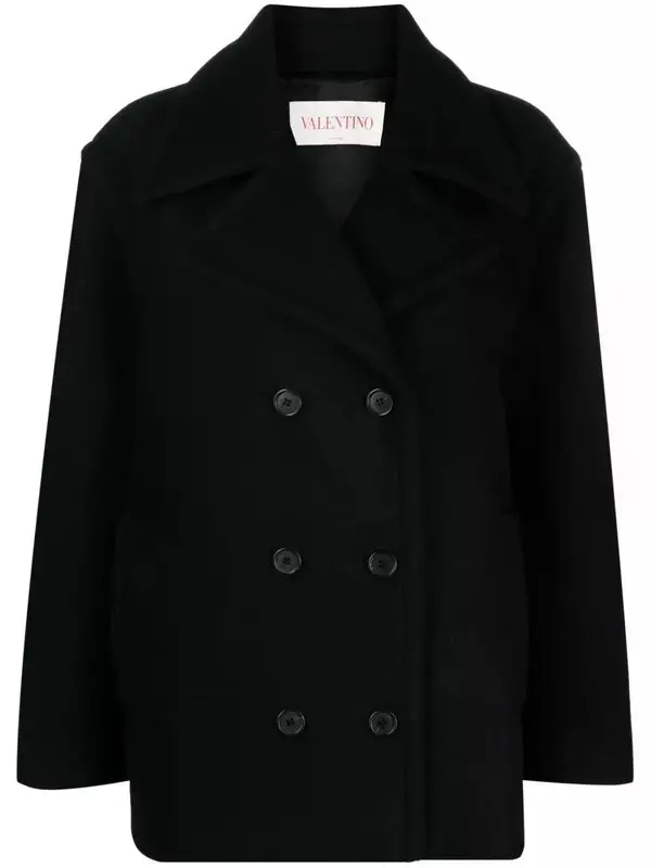 Valentino Garavani Double-breasted Virgin Wool-blend Coat