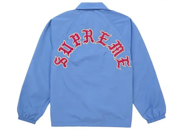 Supreme Old English Arc Coaches Jacket - Light Blue
