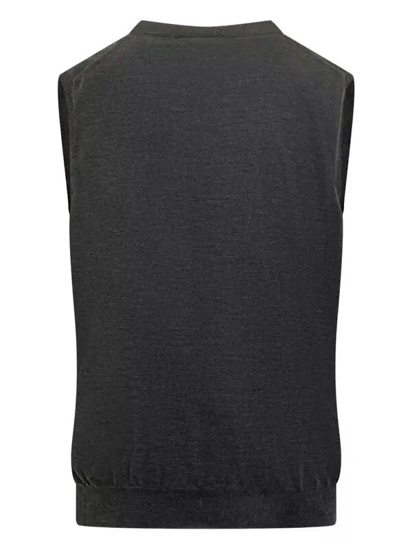 FILIPPO DE LAURENTIIS Buttoned Wool Gilet - Grey