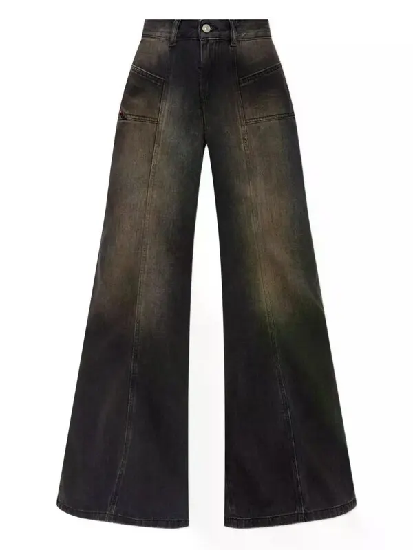 DIESEL® D-akii Flare Jeans - Black