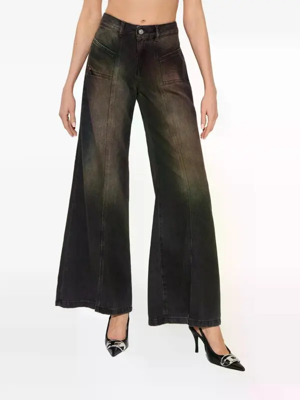 DIESEL® D-akii Flare Jeans - Black