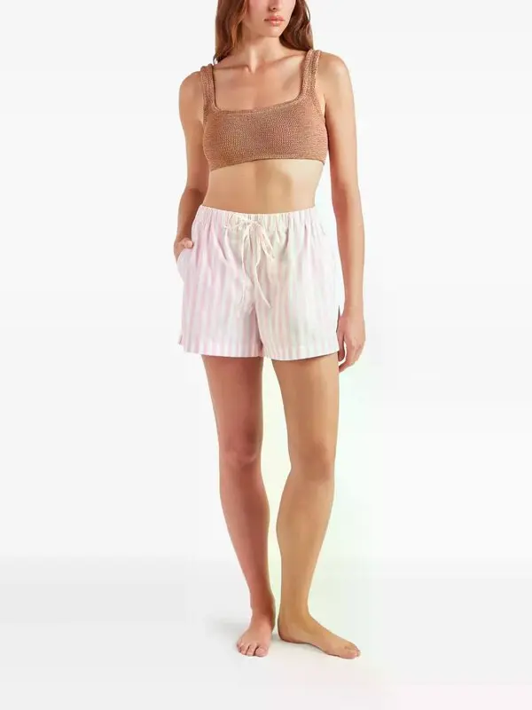 Hunza G Cabana Striped Shorts - Pink