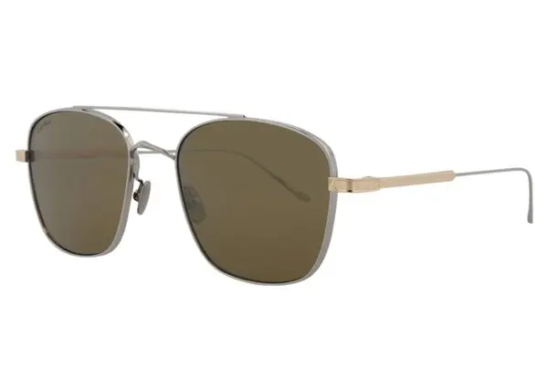 CARTIER Aviator Sunglasses - Ruthenium/gold/bronze (ct0163s