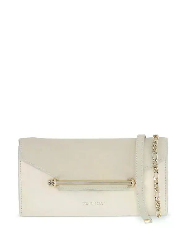 Strathberry Bar-detail Chain Wallet - Neutrals
