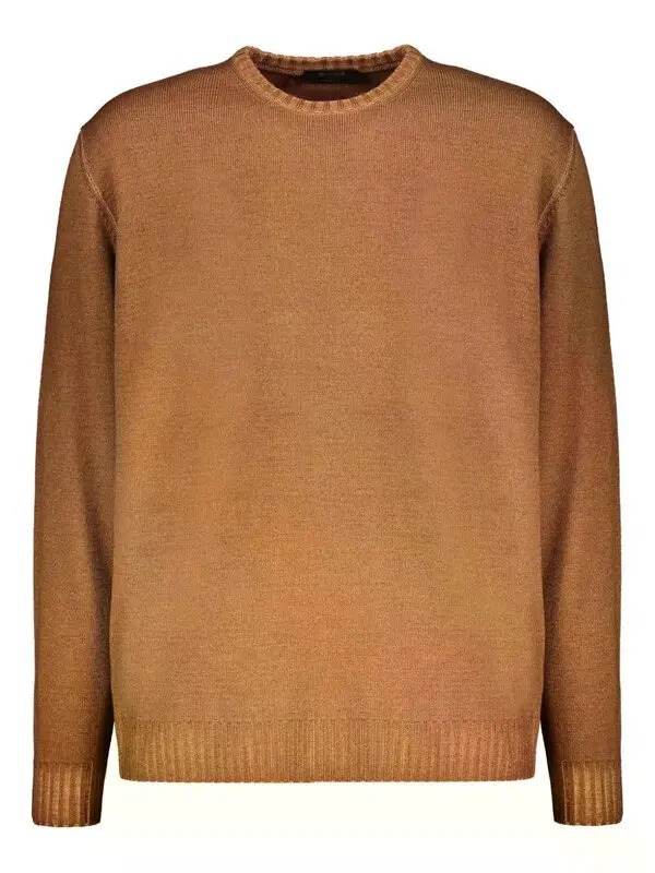 MOORER Long-sleeves Round-neck Sweater