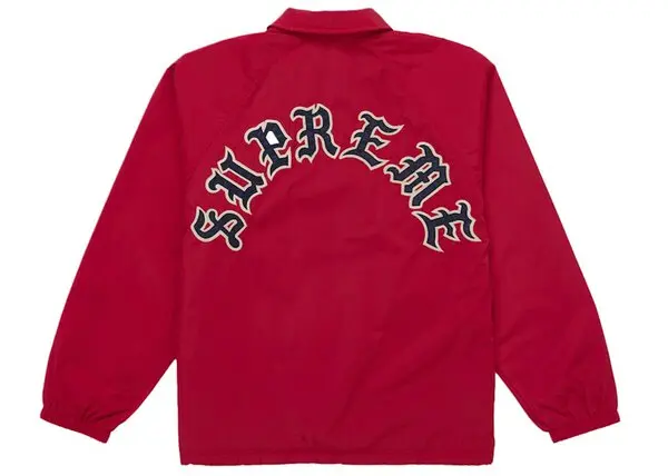 Supreme Old English Arc Coaches Jacket - Red