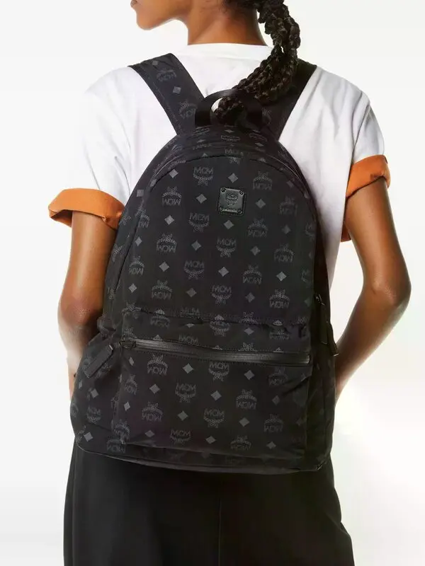 Mcm Stark Monogram-pattern Packable Backpack