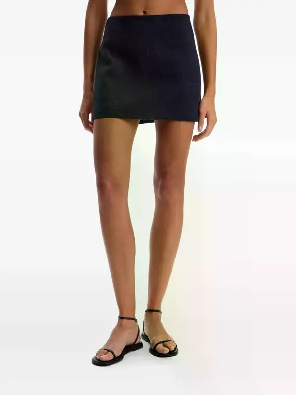 12 STOREEZ Textured Mini Skirt