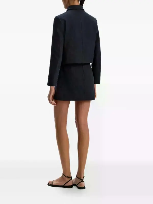 12 STOREEZ Textured Mini Skirt