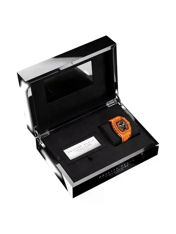 Philipp Plein Chronograph Watch With Sculptural Case - Black