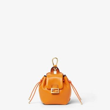 Fendi Nano Backpack Charm - Orange