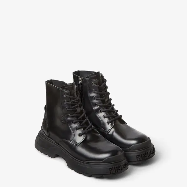 Fendi Force Light Combat Boots - Black