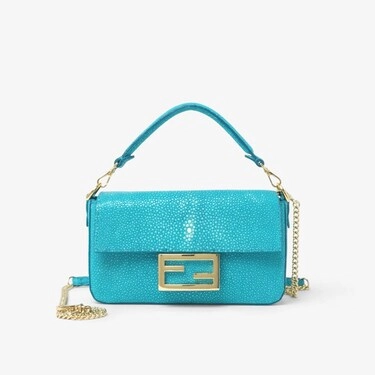Fendi Baguette Mini Bag - Light Blue