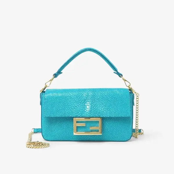 Fendi Baguette Mini Bag - Light Blue