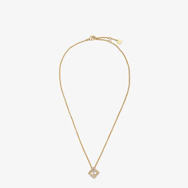 Fendi Forever Necklace With Ff Pendant