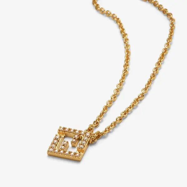 Fendi Forever Necklace With Ff Pendant