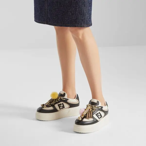 Fendi Match Lace-up Trainers