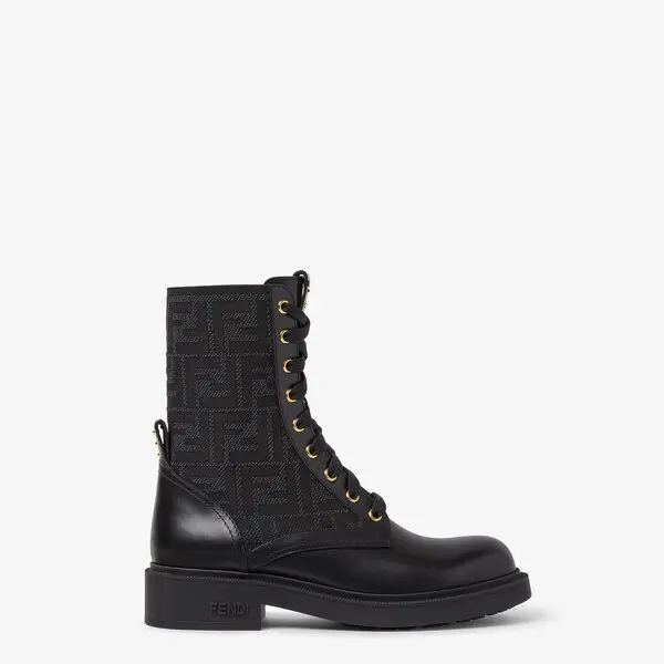 Fendi Filo Biker Boots - Black