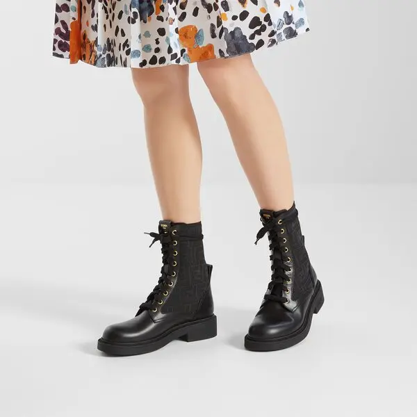 Fendi Filo Biker Boots