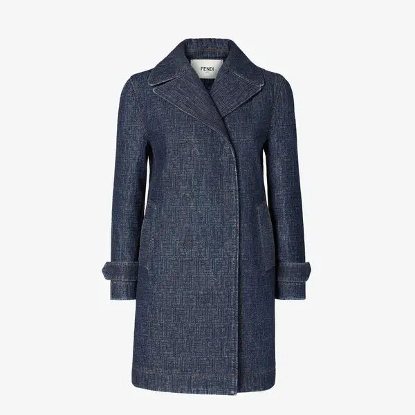 Fendi Double-breasted Midi Jacket - Blue