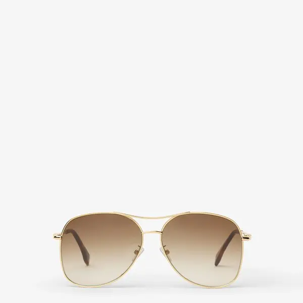 Fendi Fendigraphy Oversized Aviator Sunglasses