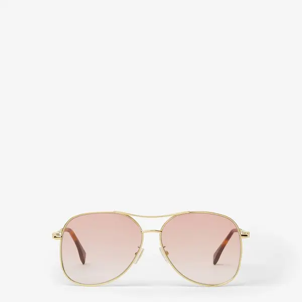 Fendi Fendigraphy Oversized Aviator Sunglasses