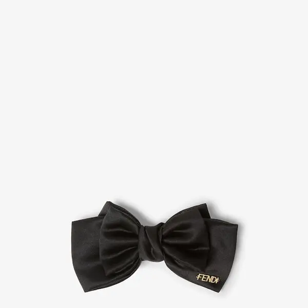 Fendi Bow-shaped Hair Clip With Roma Lettering