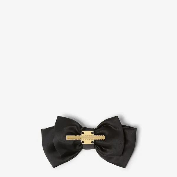 Fendi Bow-shaped Hair Clip With Roma Lettering