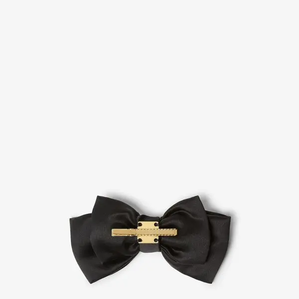 Fendi Bow-shaped Hair Clip With Roma Lettering