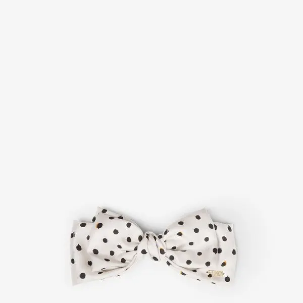 Fendi Ff Motif Silk Hair Clip