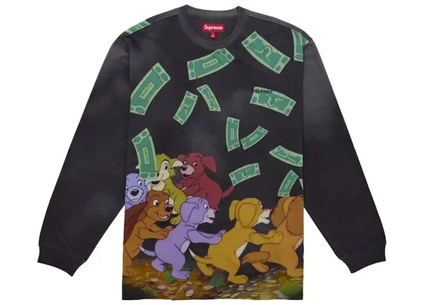 Supreme All Dogs Go To Heaven Long Sleeve Top - Night