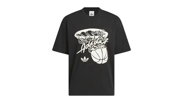 Adidas Hot Shot Graphic Tee Shirt - Black