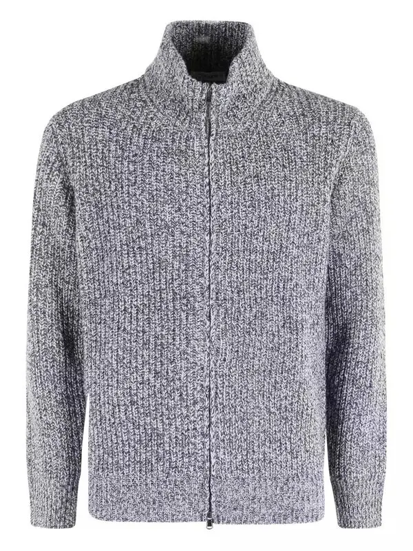 KANGRA High-neck Zip Cardigan