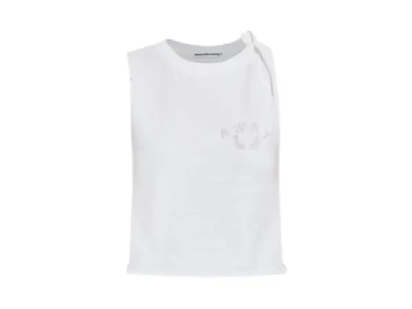 Alexander Wang Graphic Twisted Muscle Tank Top - Lpink