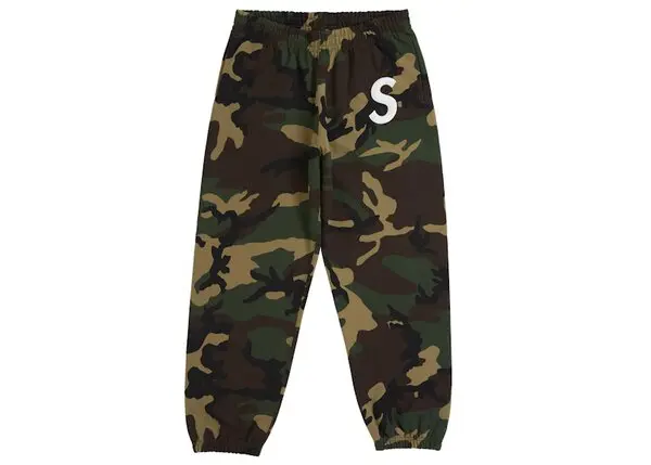 Supreme Logo Sweatpant - Woodland Camo