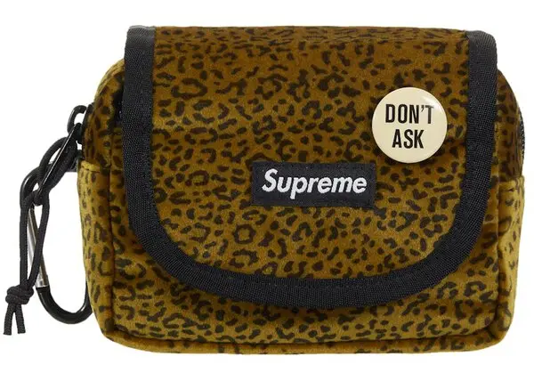 Supreme Velvet Mini Pouch - Tan Leopard